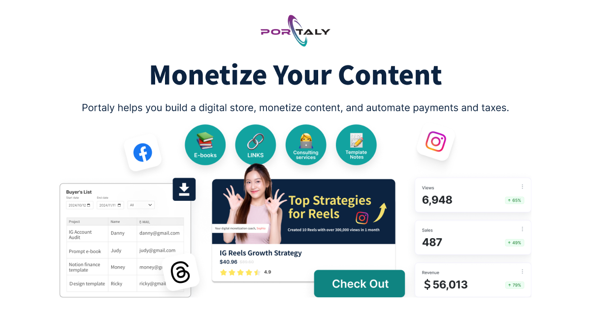 Monetize | Portaly